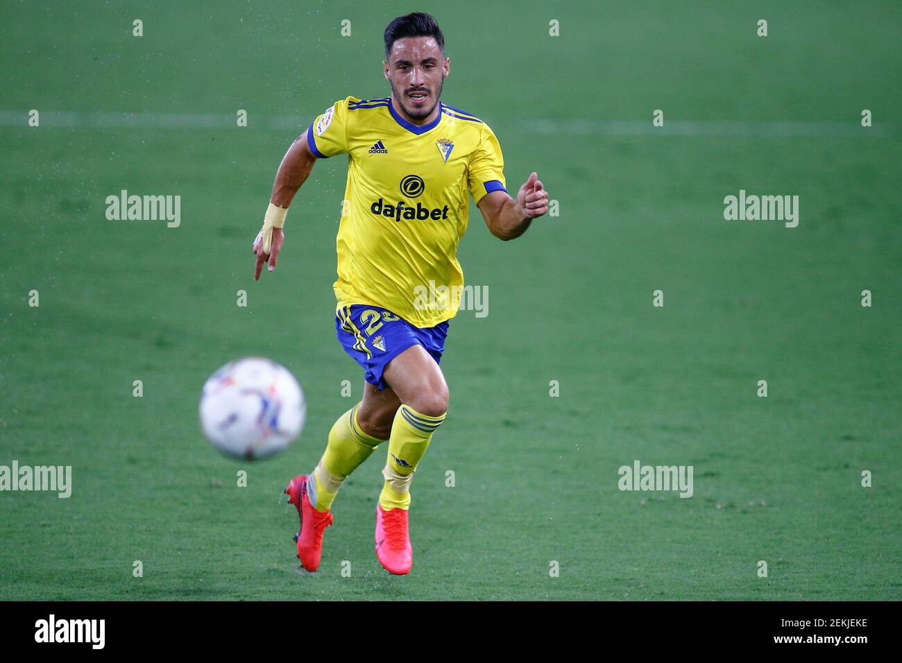 Isaac Carcelen Iza of Cadiz Cf during the La Liga match between Cadiz ...
