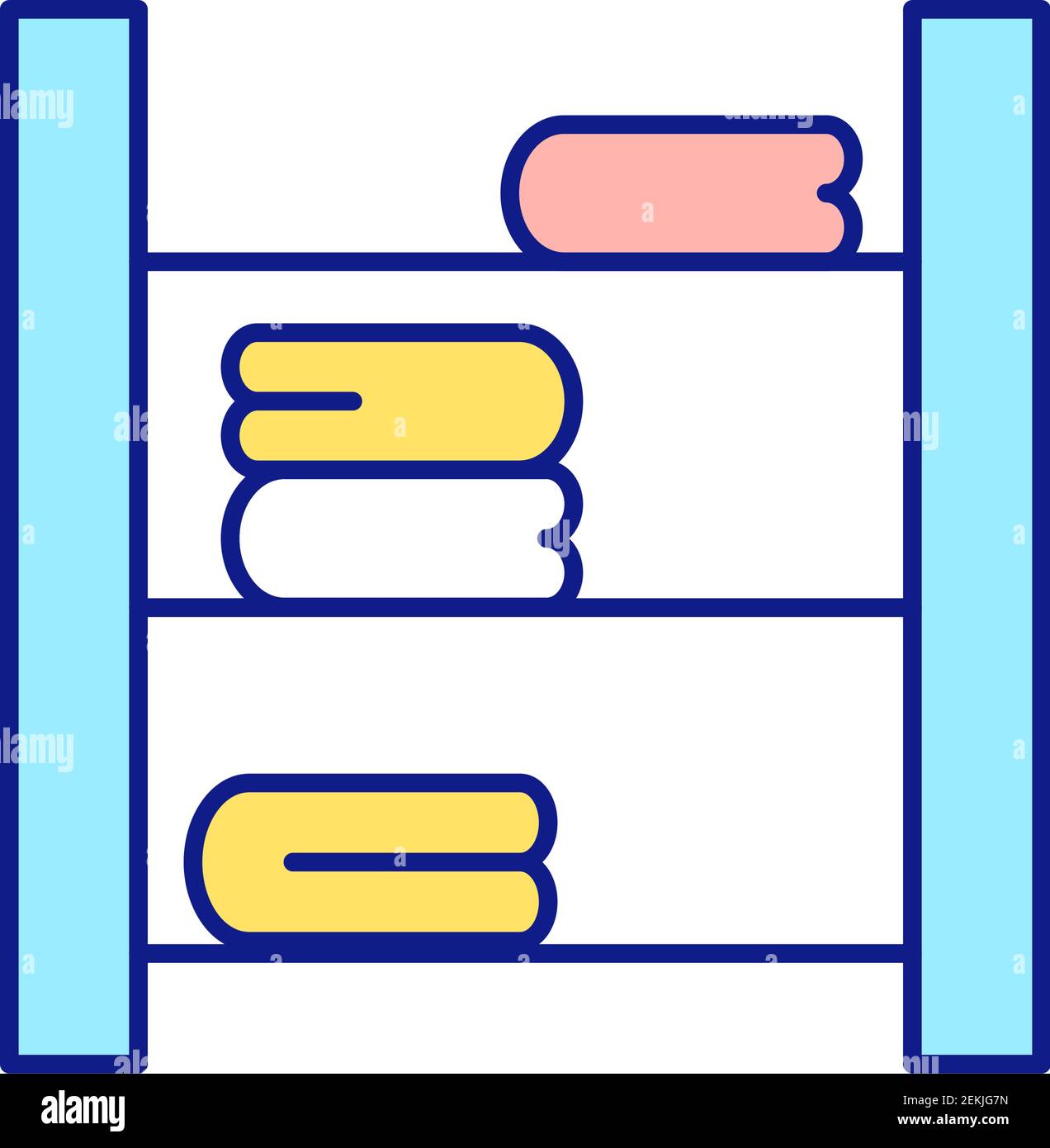 Cleaning closet RGB color icon Stock Vector Image & Art - Alamy
