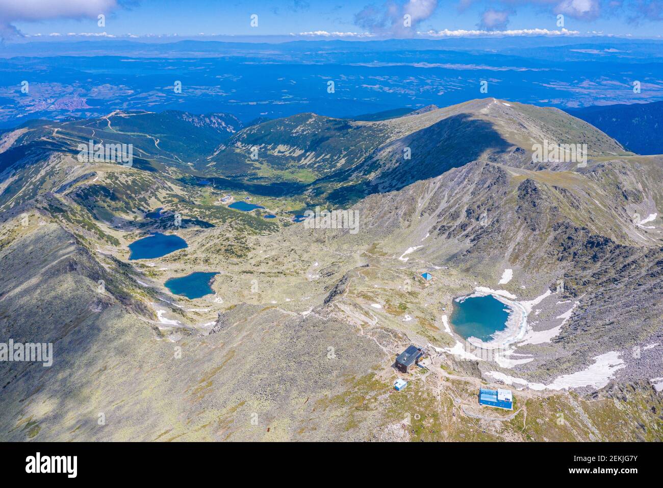 Rila mountains dominated by Musala peak - the highest mountain in ...