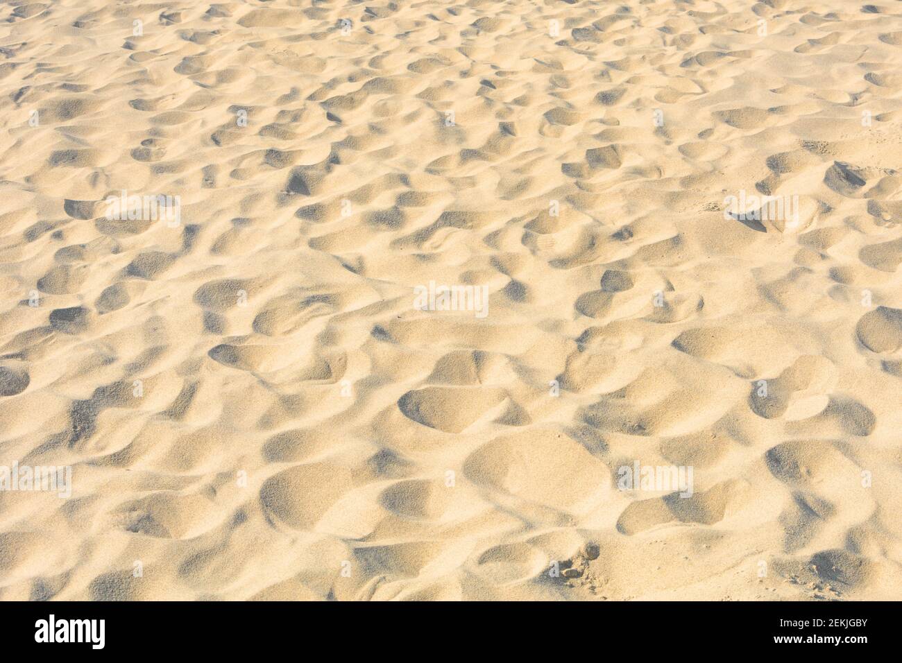 Sand Footprints In The Background