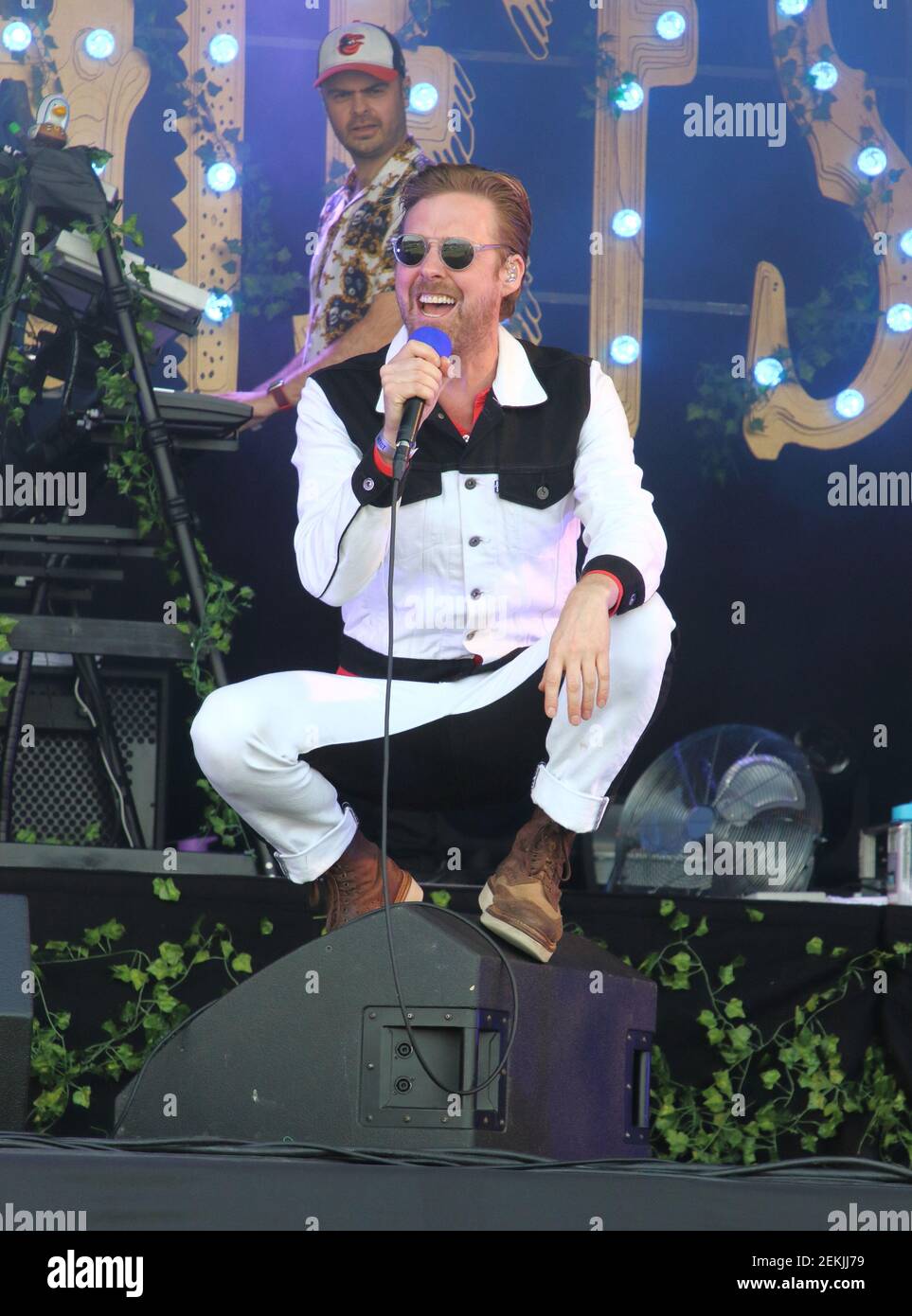 Kaiser Chiefs lead singer, Ricky Wilson at the Pub during the Park's ...