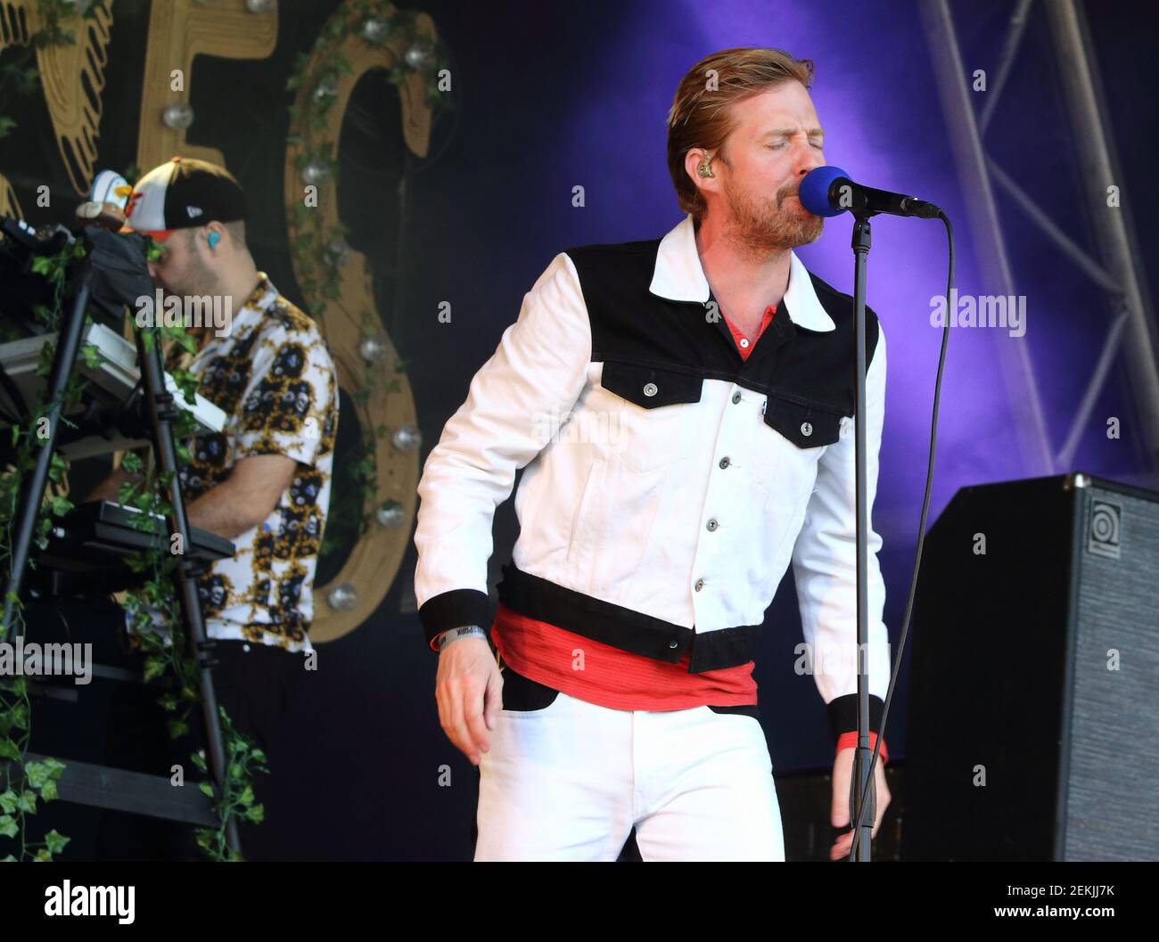 Kaiser Chiefs lead singer, Ricky Wilson at the Pub during the Park's ...