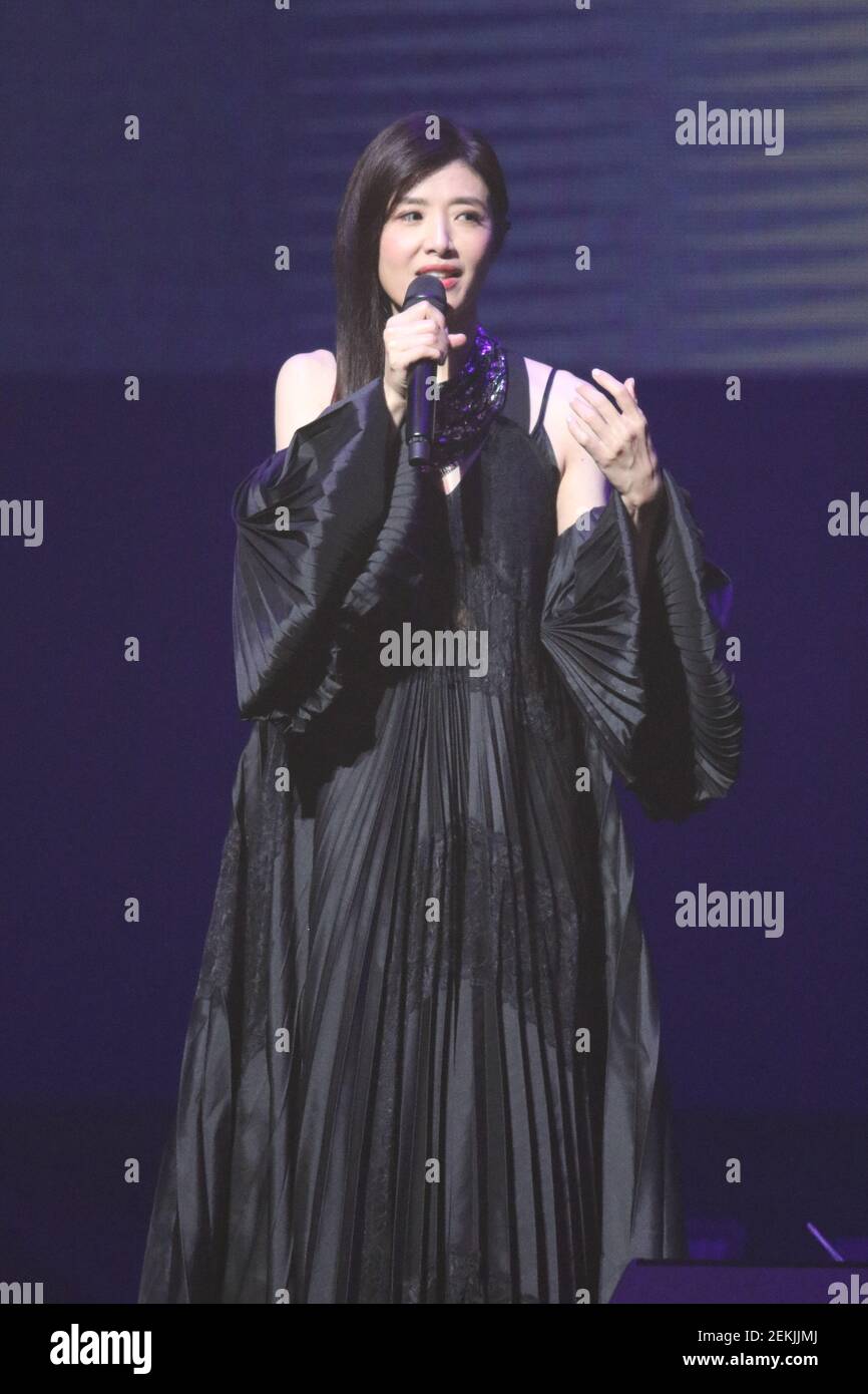 Taiwanese singer and actress Tarcy Su performs in her concert "Flowers ...