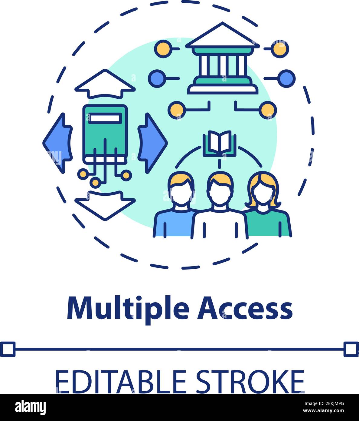 Multiple access concept icon Stock Vector Image & Art - Alamy
