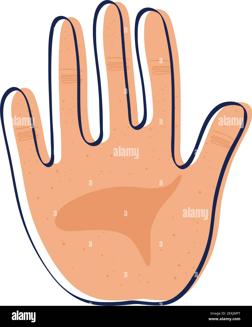 hand human stop doodle style icon Stock Vector Image & Art - Alamy