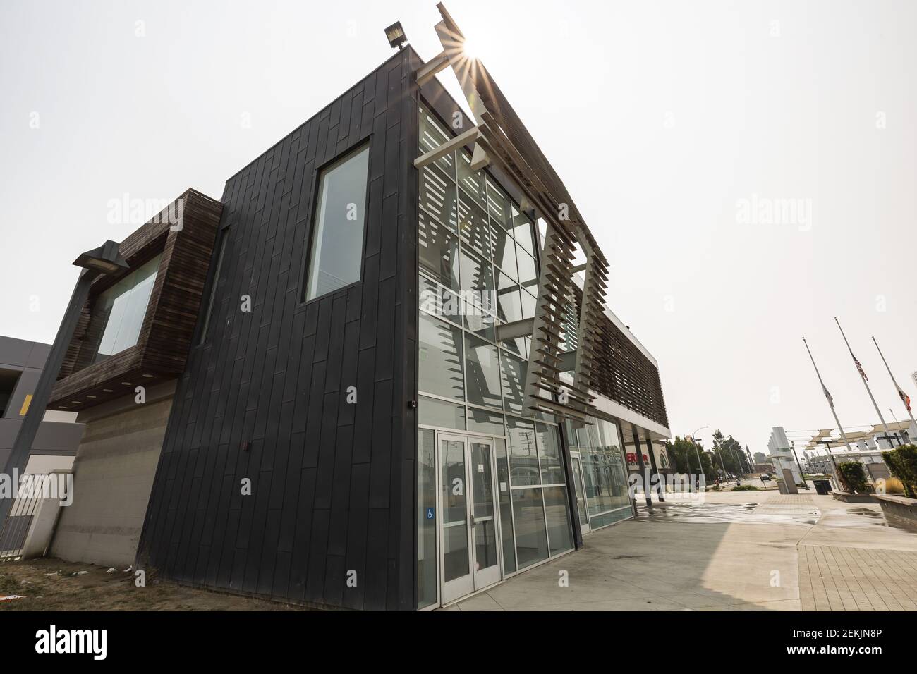 Blue Line Metro Station where two Los Angeles County Deputies where ...