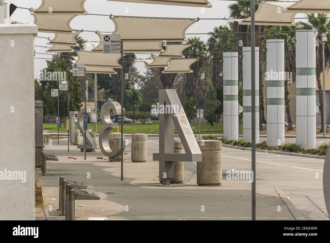 Blue Line Metro Station where two Los Angeles County Deputies where ...