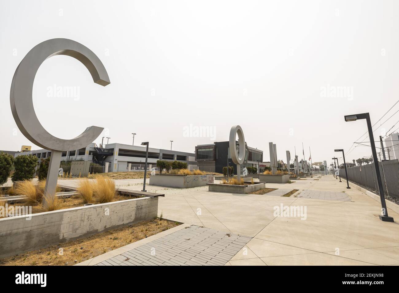 Blue Line Metro Station where two Los Angeles County Deputies where ...