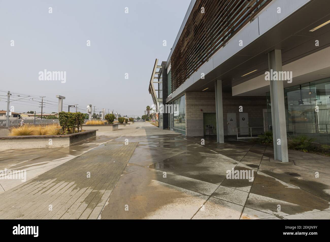 Blue Line Metro Station where two Los Angeles County Deputies where ...