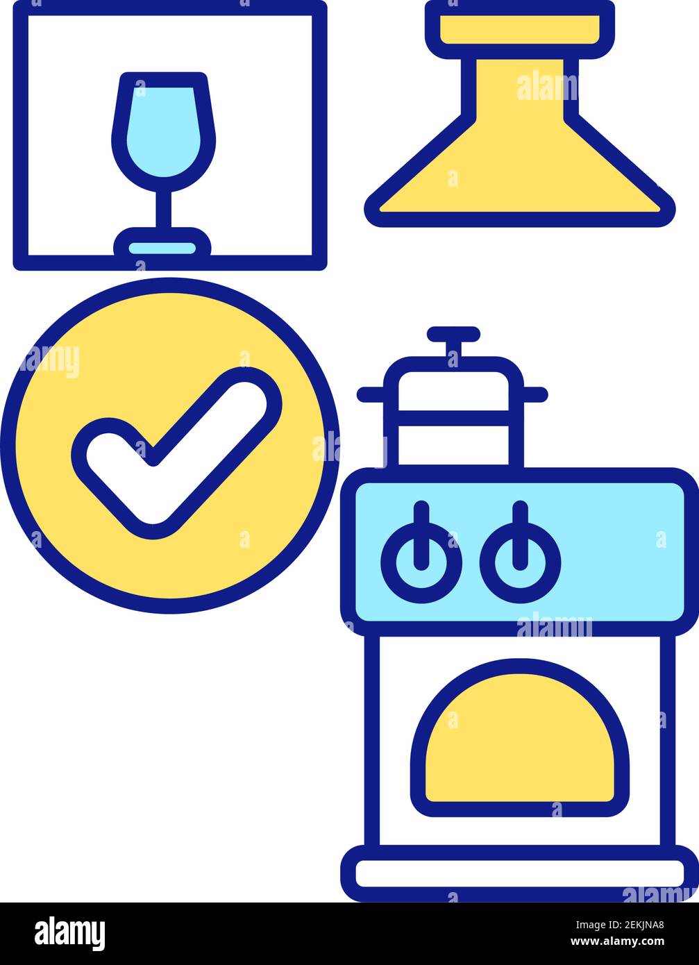 Wardrobe clutter RGB color icon Stock Vector Image & Art - Alamy