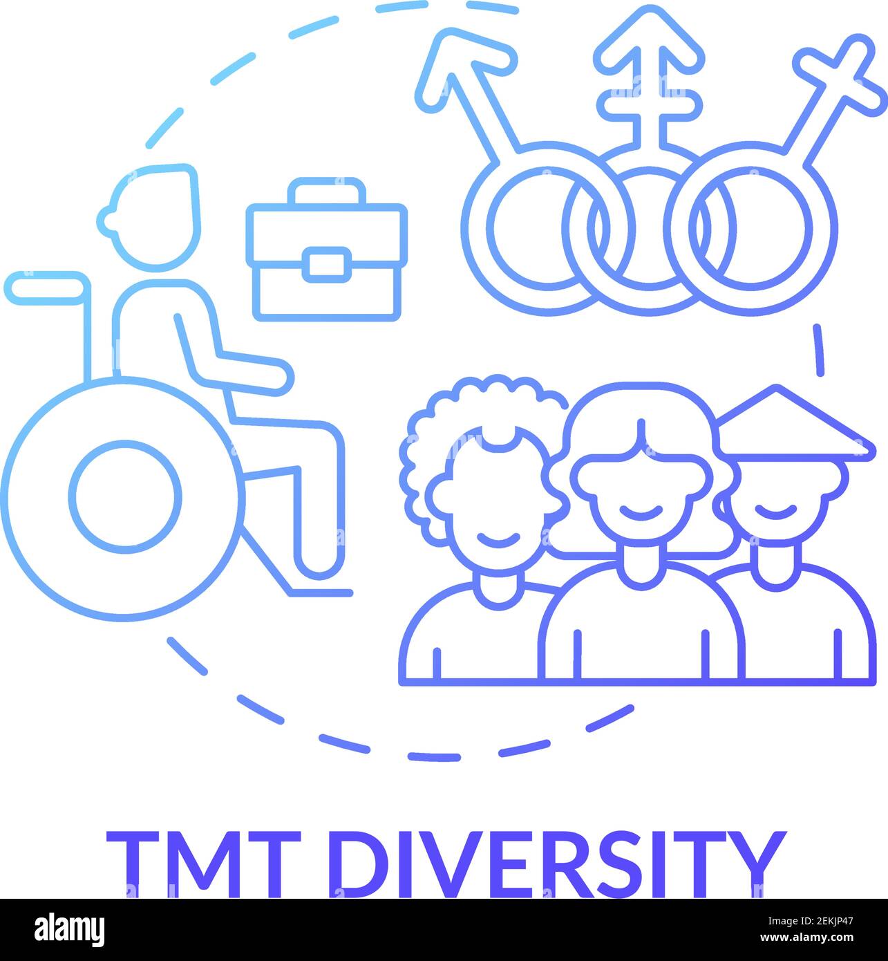 Tmt diversity concept icon Stock Vector Image & Art - Alamy