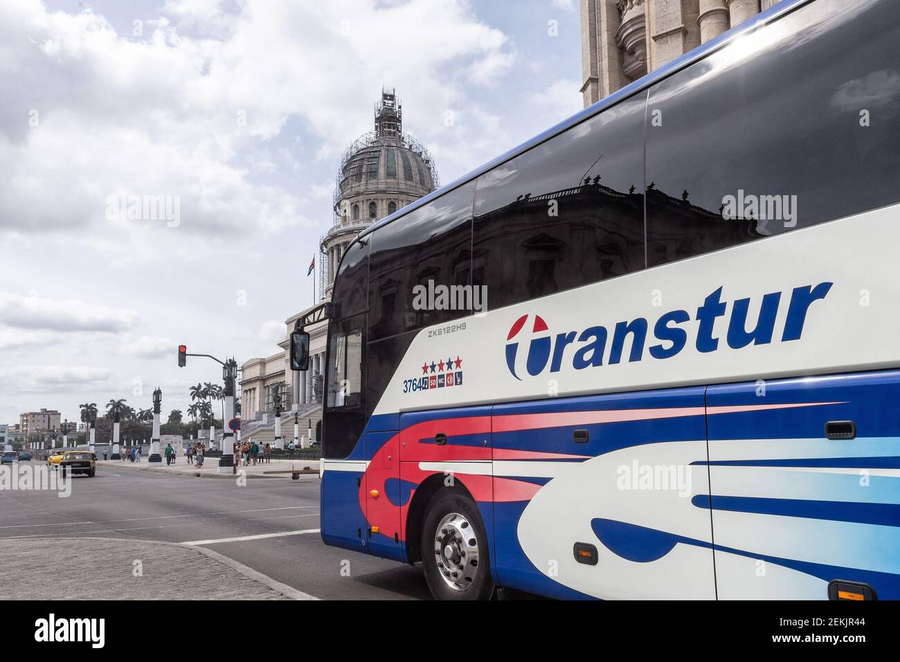 Transtur tourist bus, Havana, Cuba, 2017 Stock Photo - Alamy
