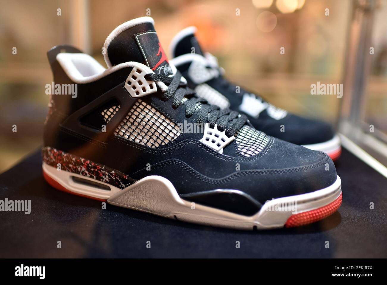 Drake unreleased Air Jordan IV Retro prototoype/sample on display at ...