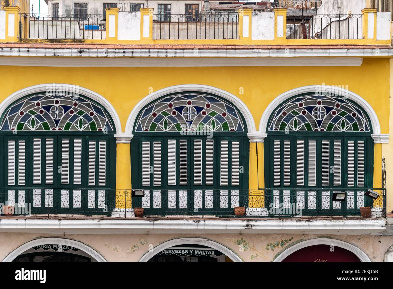 Cuba havana stained glass in window hi-res stock photography and images ...