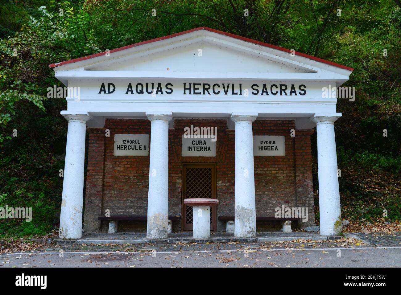 Baile Herculane Old thermal bath roman temple architecture Stock Photo ...