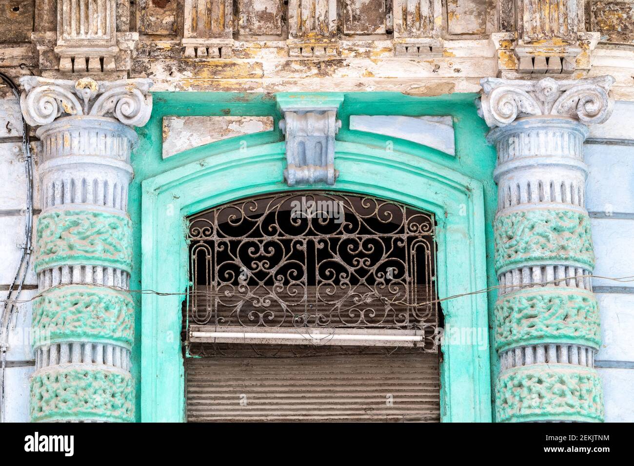 Run down weathered architecture detail, Havana, Cuba, 2017 Stock Photo ...