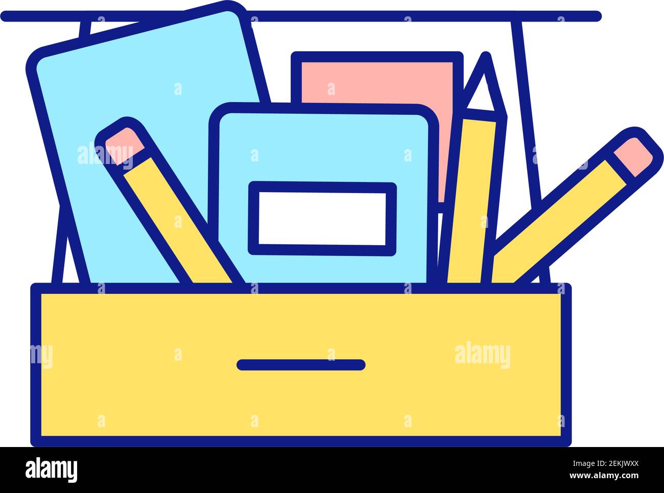 Call cleaning company to office for decluttering RGB color icon Stock ...