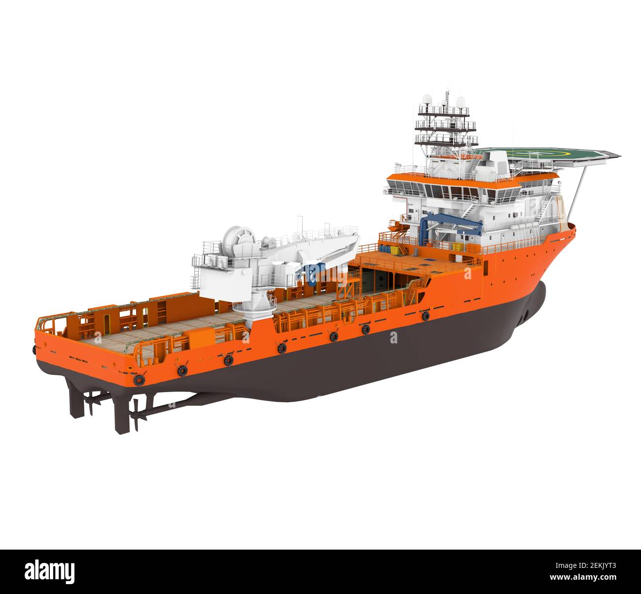 Platform Supply Vessel Ship Isolated Stock Photo - Alamy