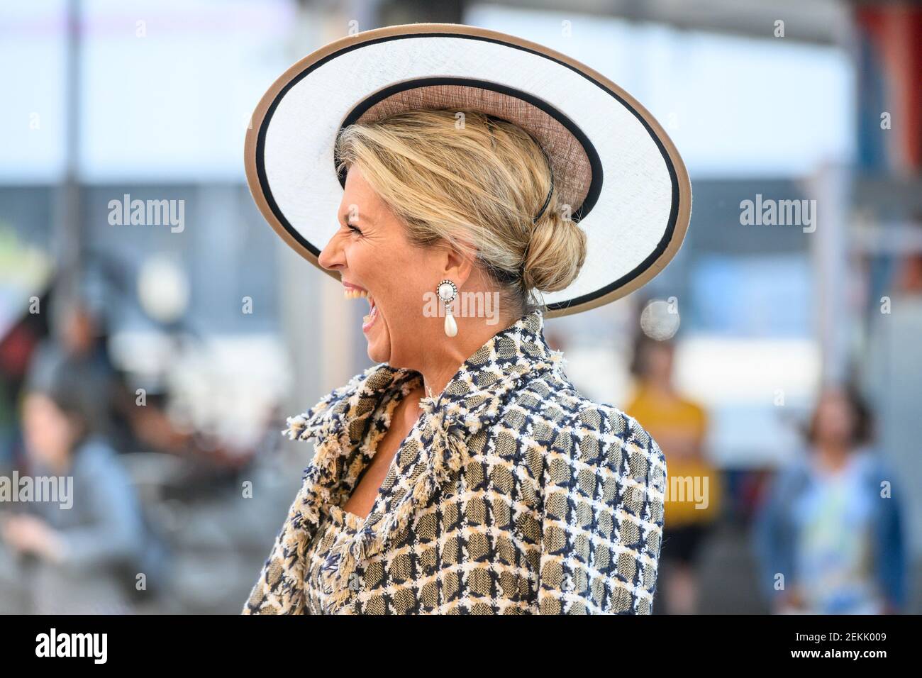 Queen Maxima during the opening of the new building of Theater ...