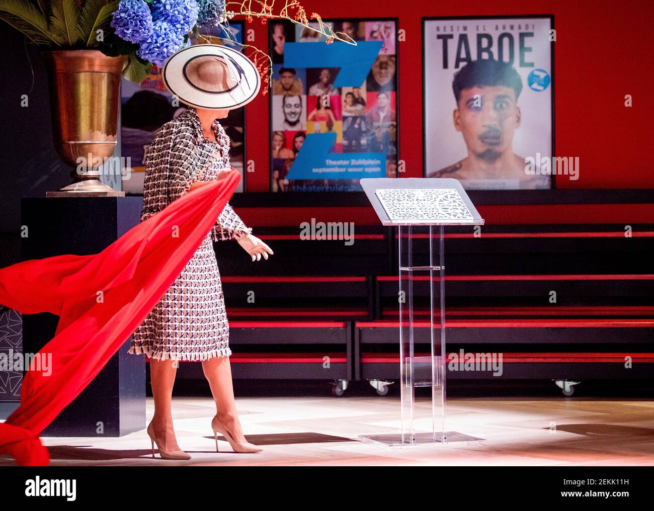Queen Maxima during the opening of the new building of Theater ...