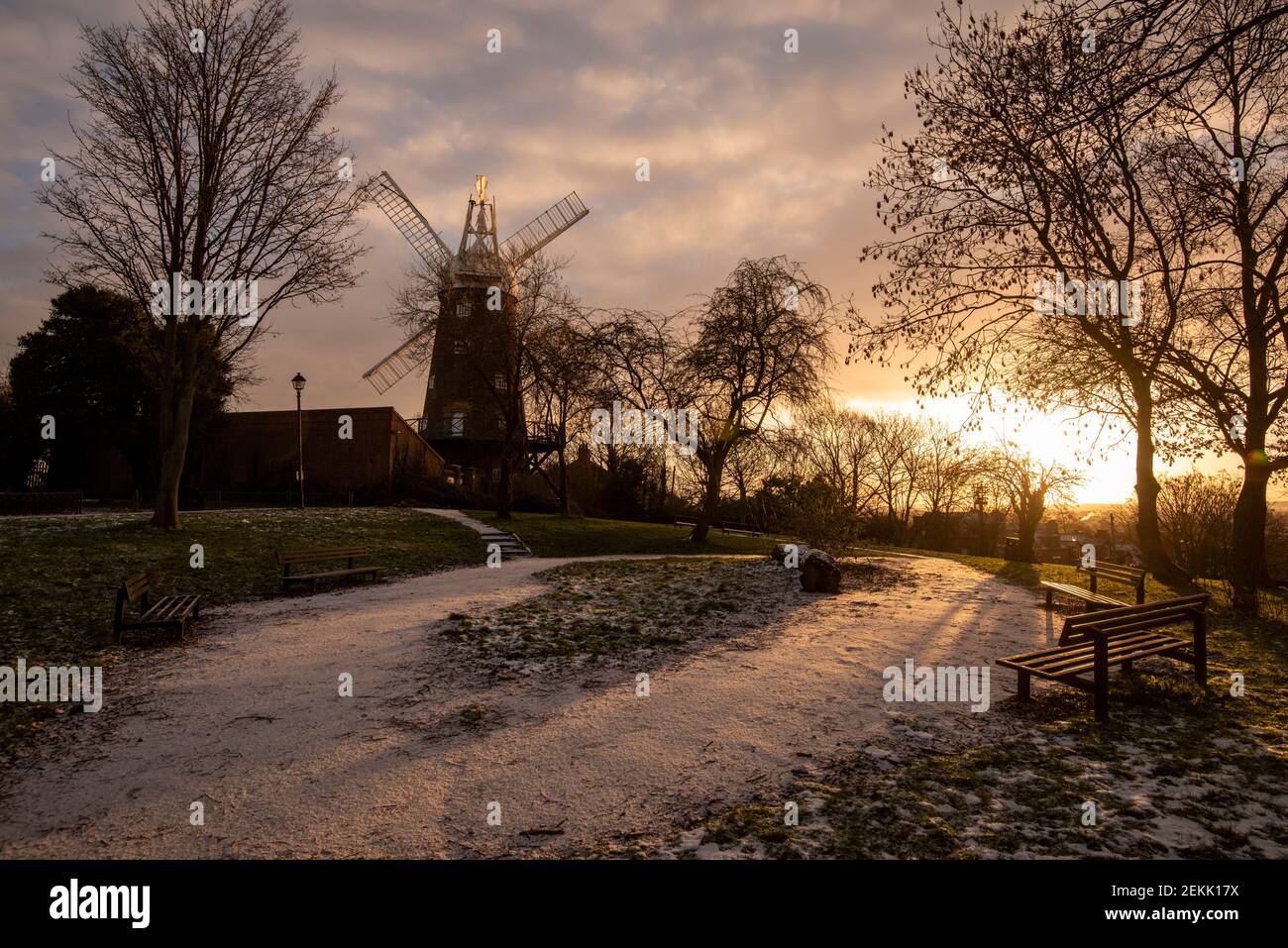 Winter sunrise at Green's Windmill and Science Centre, Sneinton ...