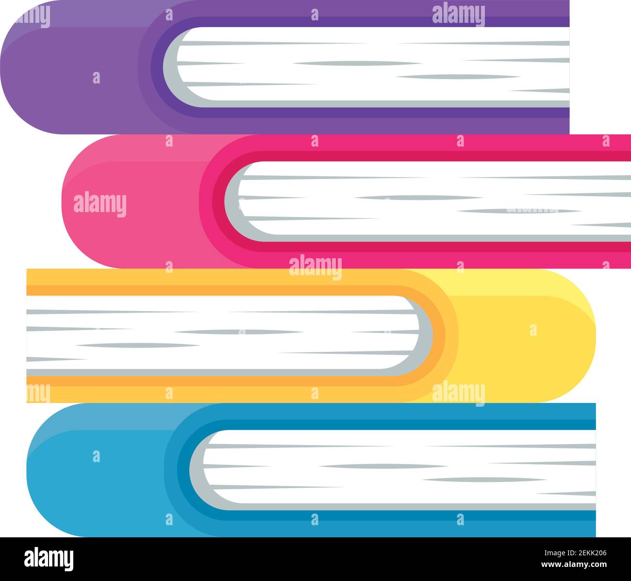 pile text books isolated icons Stock Vector Image & Art - Alamy