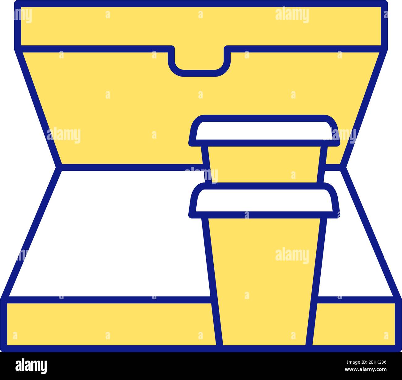 Recycling container yellow RGB color icon Stock Vector Image & Art - Alamy