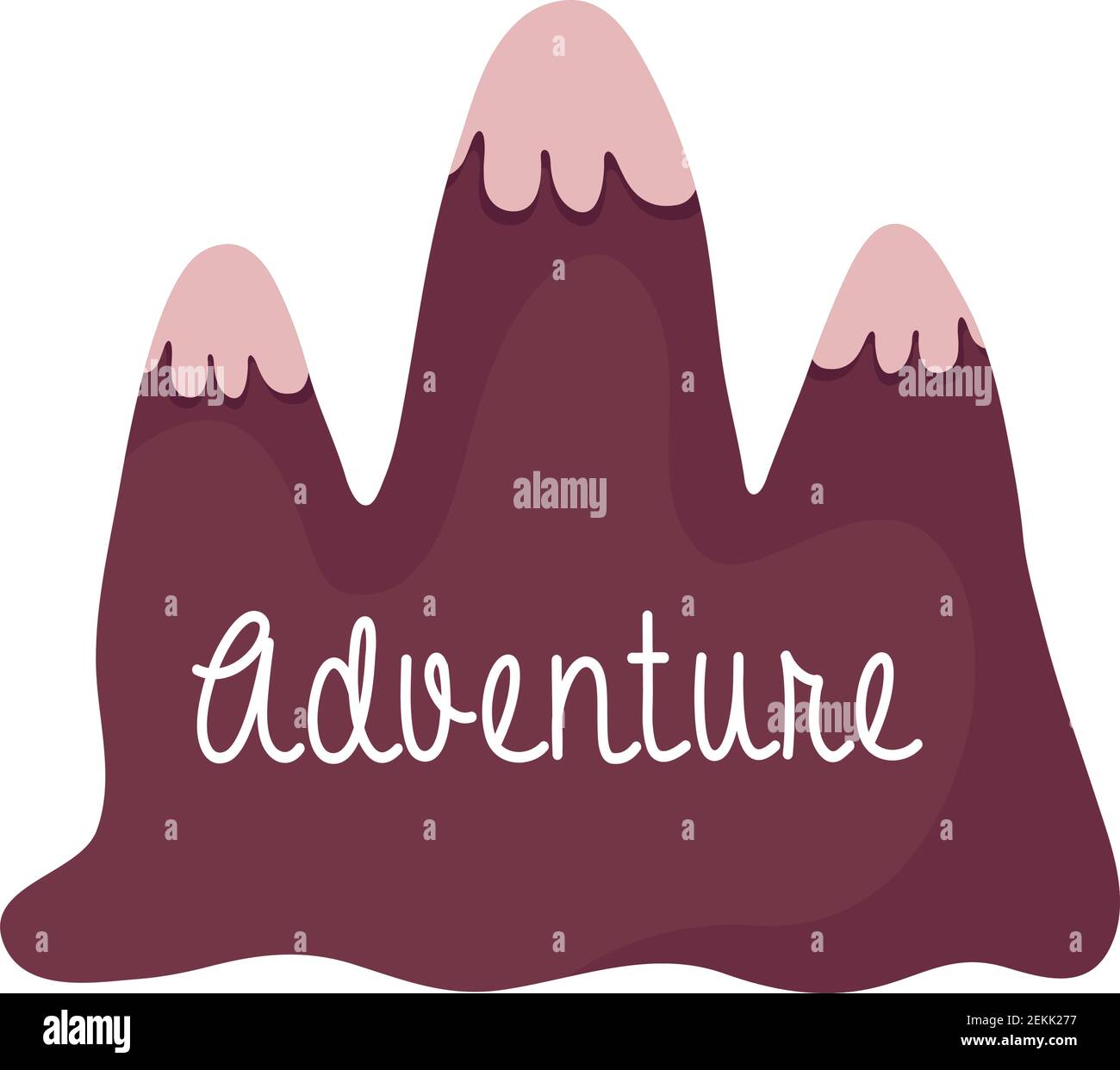 mountains with adventure word icon Stock Vector Image & Art - Alamy
