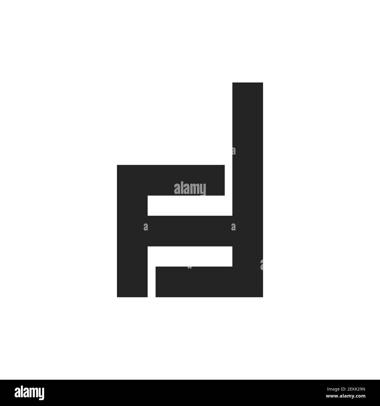 Initial fd letter logo vector template design. Linked letter df logo ...