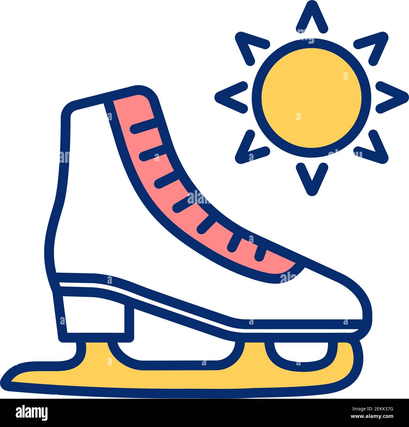 Figure skating icon line Cut Out Stock Images & Pictures - Alamy