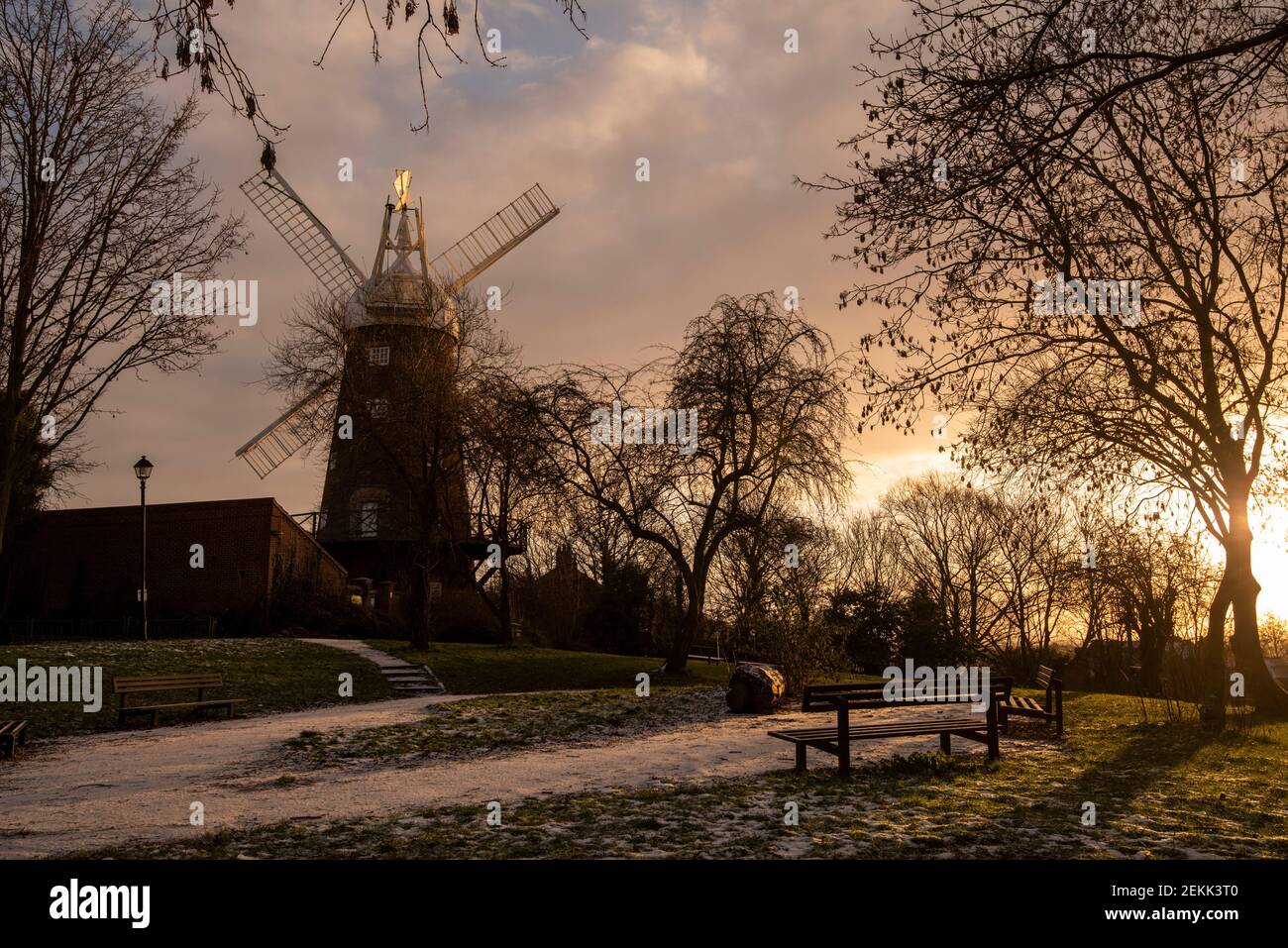 Winter sunrise at Green's Windmill and Science Centre, Sneinton ...