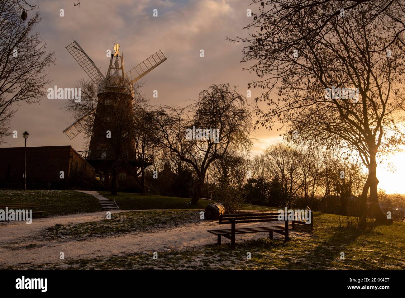 Winter sunrise at Green's Windmill and Science Centre, Sneinton ...