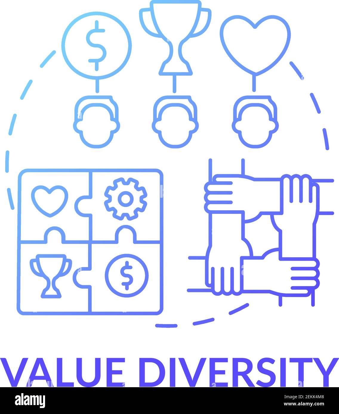Value diversity concept icon Stock Vector Image & Art - Alamy