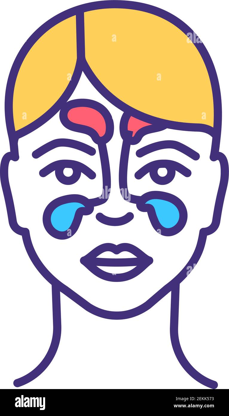 Sinusitis RGB color icon Stock Vector Image & Art - Alamy