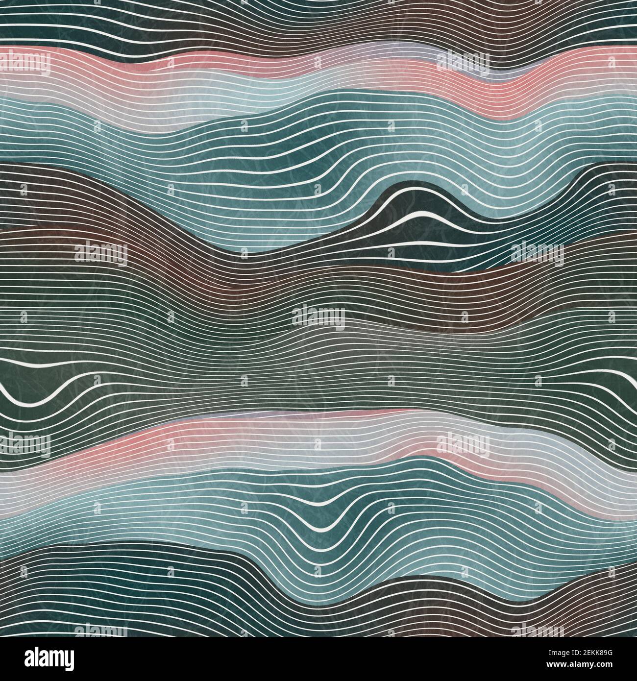 Seamless natural landscape hill pattern for print Stock Photo - Alamy