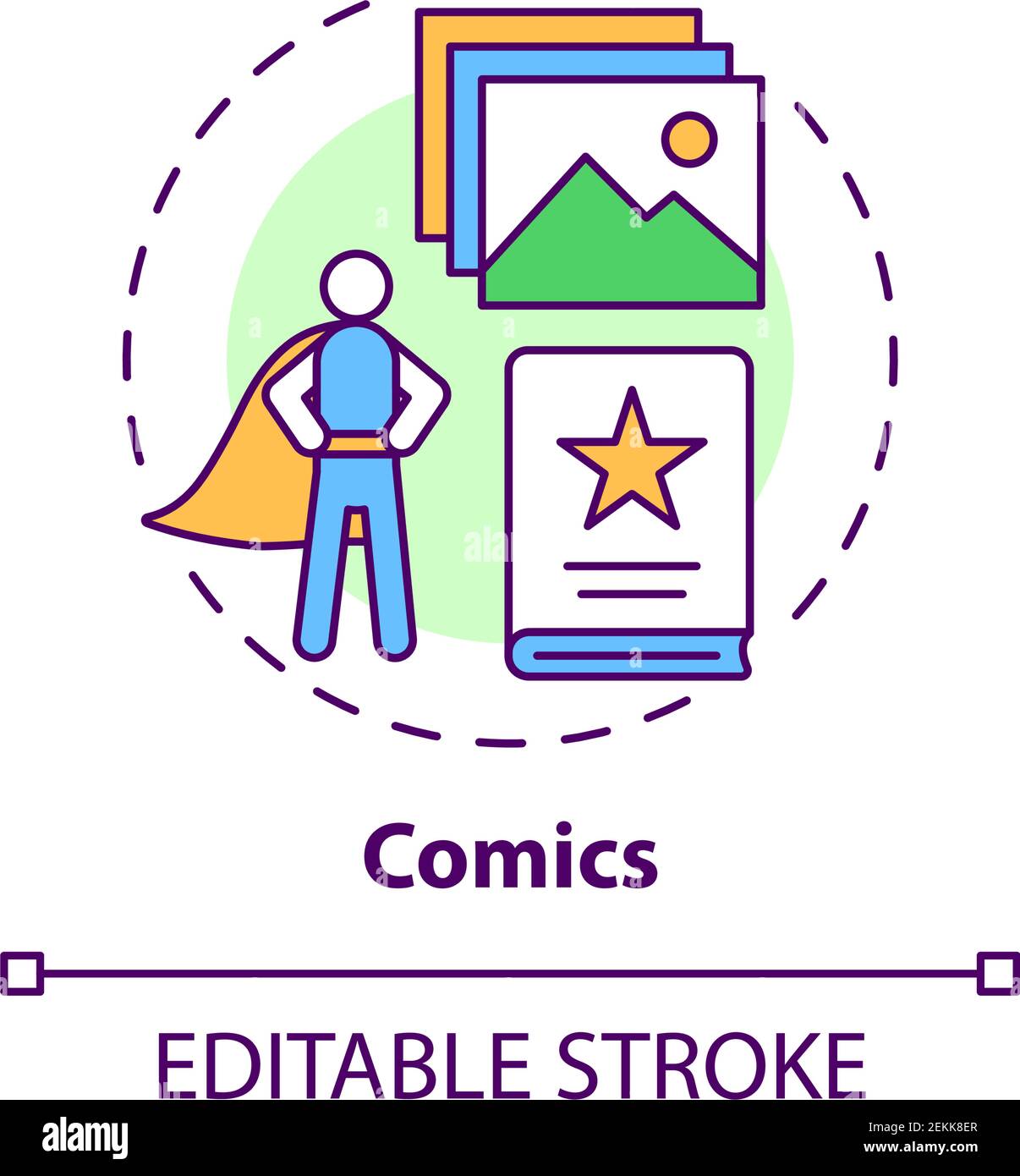 Comics concept icon Stock Vector Image & Art - Alamy
