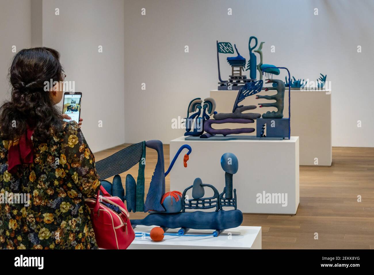 SHANGHAI, CHINA - SEPTEMBER 18, 2020 - Visitors visit New York artist ...