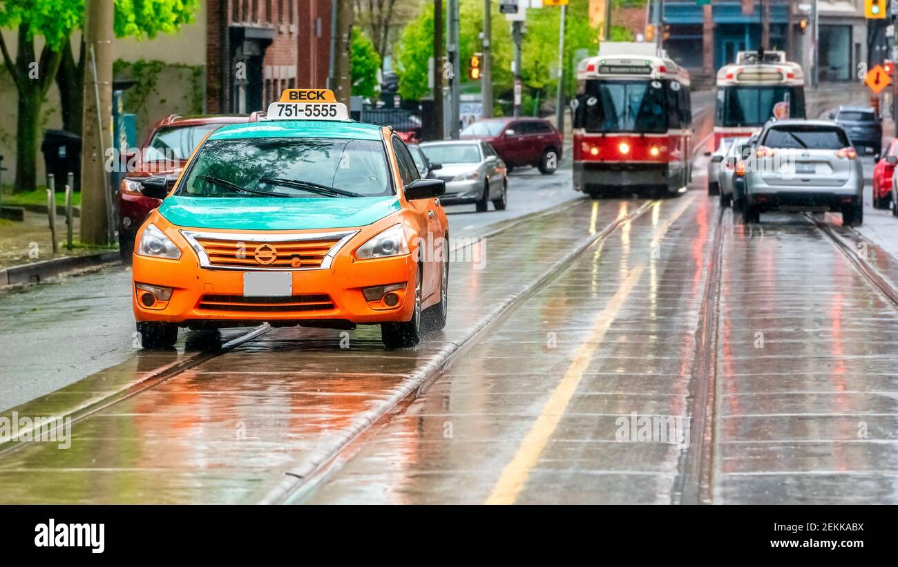 Beck Taxi, Toronto, Canada Stock Photo - Alamy