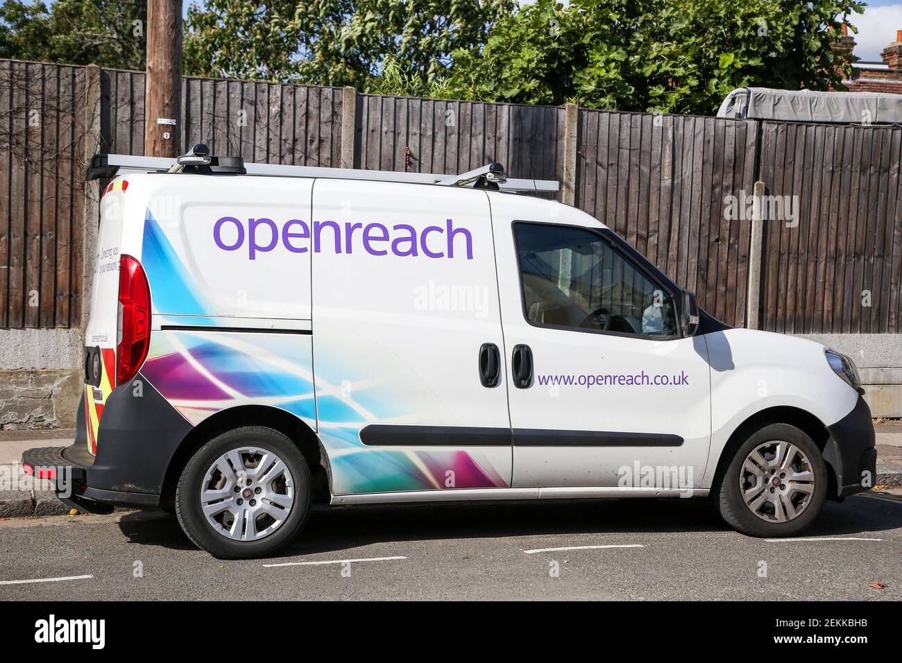 An openreach delivery van seen parked on the road in London. (Photo by ...
