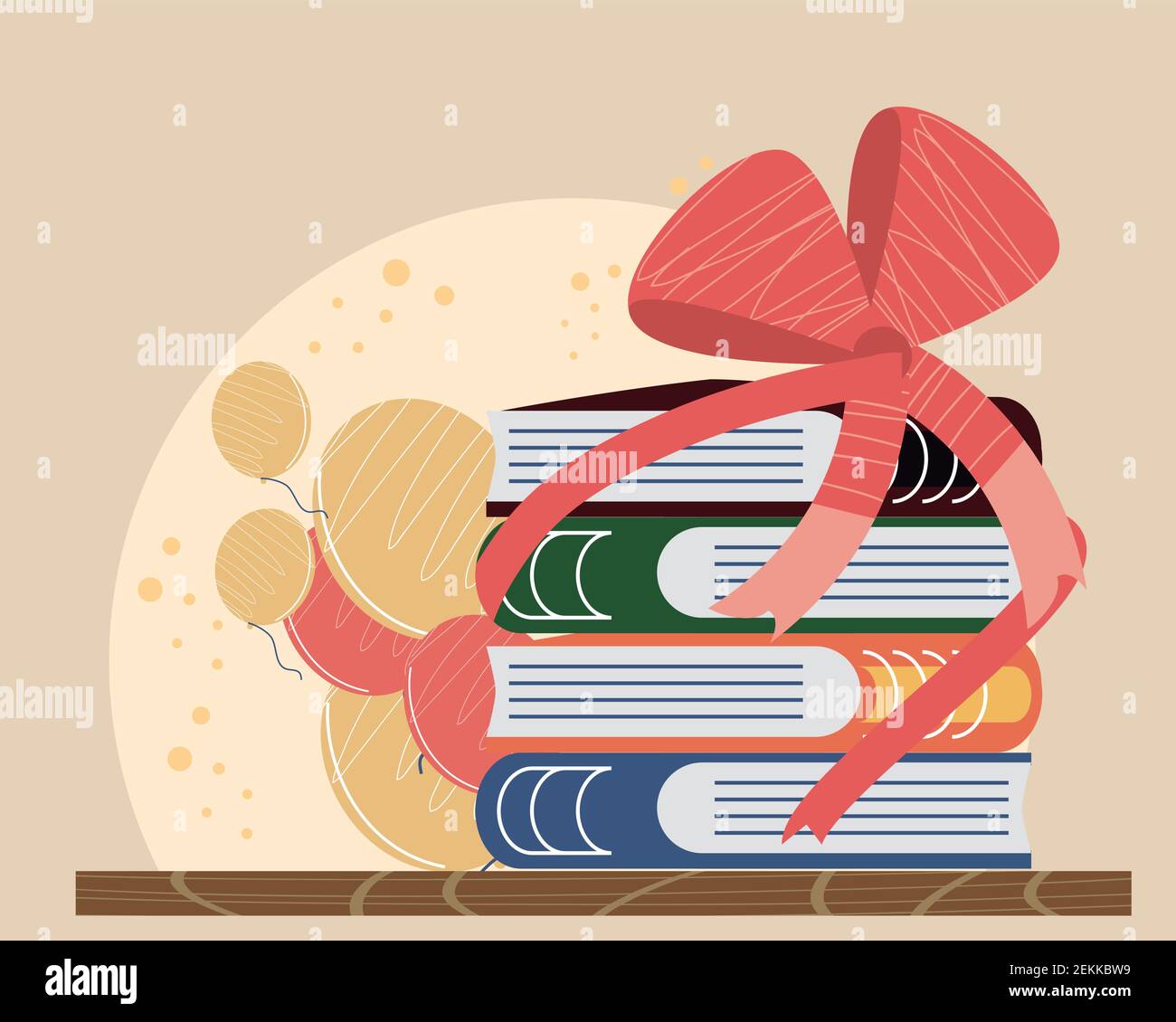 Gift wrapped book Stock Vector Images - Alamy
