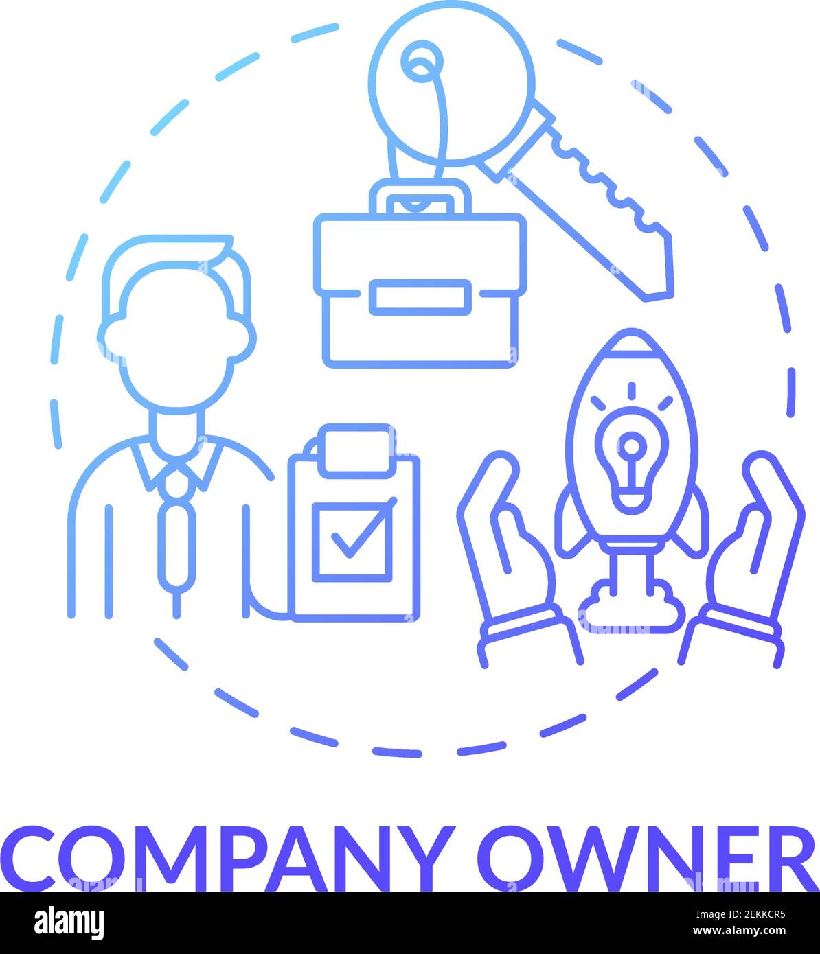 Company owner concept icon Stock Vector Image & Art - Alamy