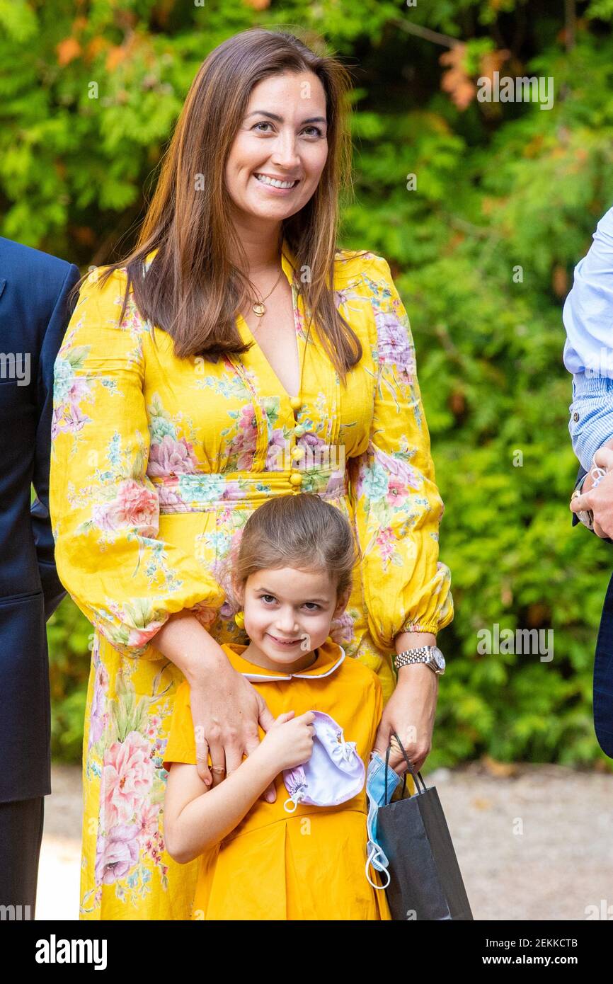 Princess Claire of Luxembourg and Princess Amalia during the ...