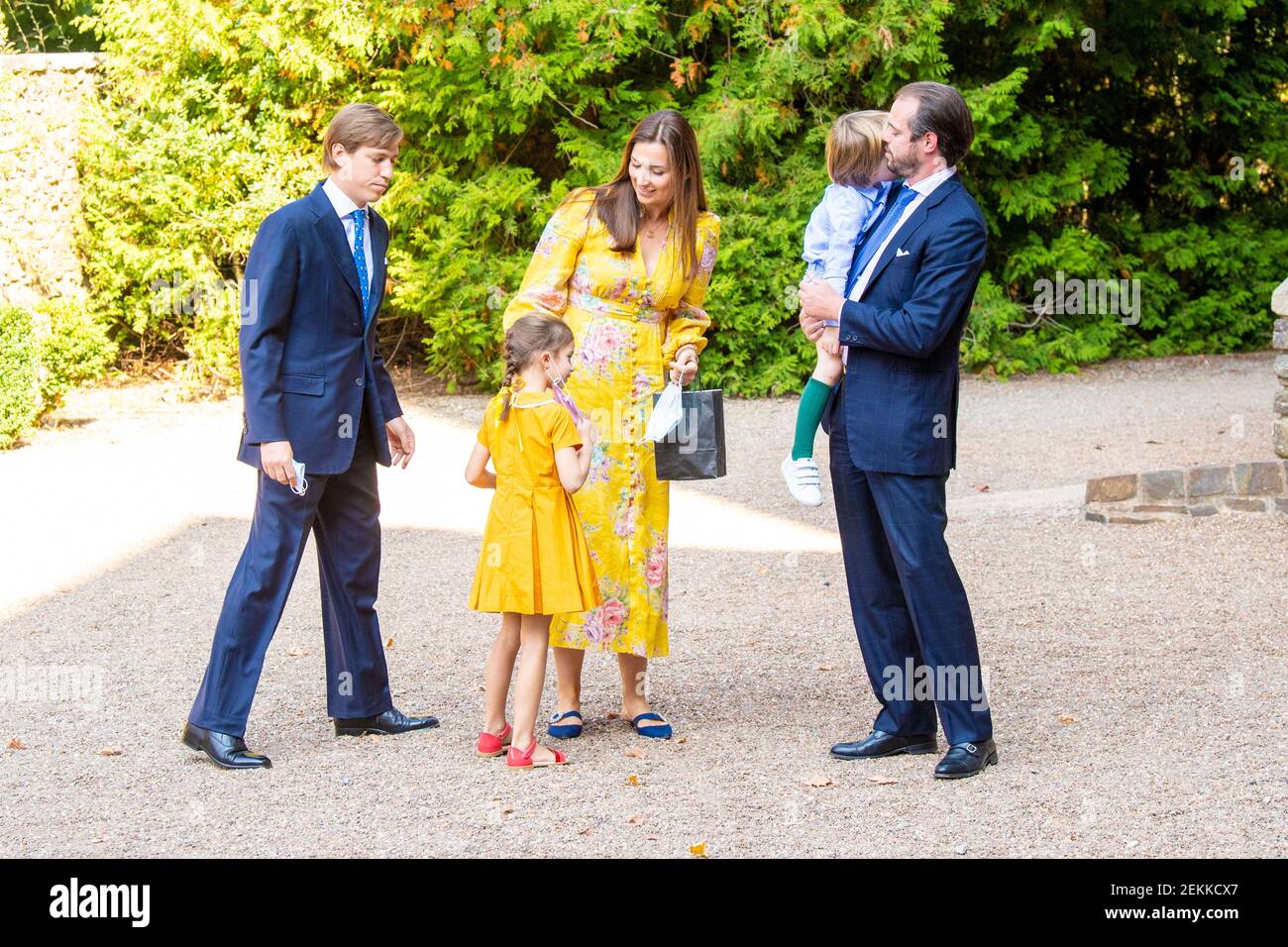 Prince Felix and Princess Claire of Luxembourg with their children ...