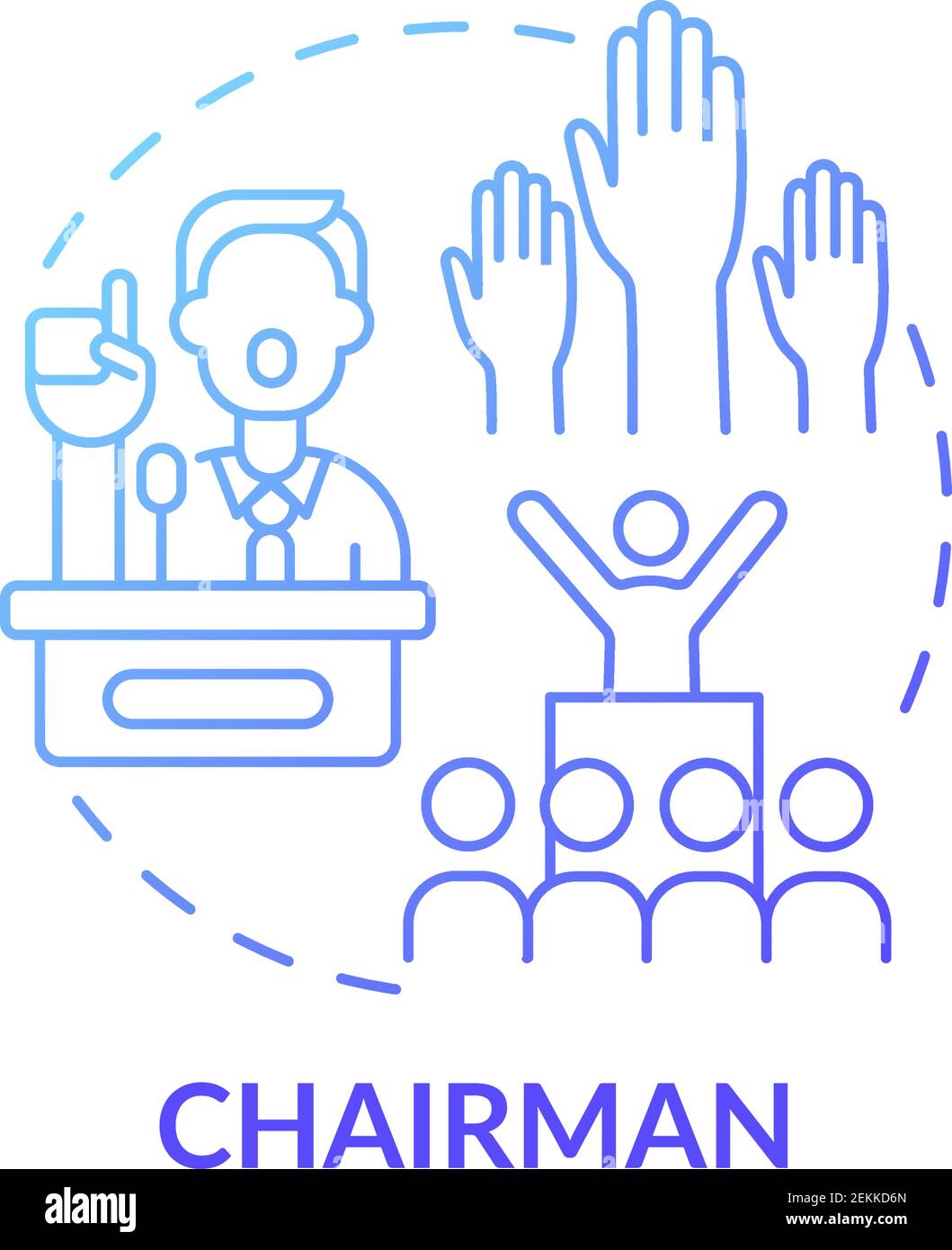 Chairman concept icon Stock Vector Image & Art - Alamy
