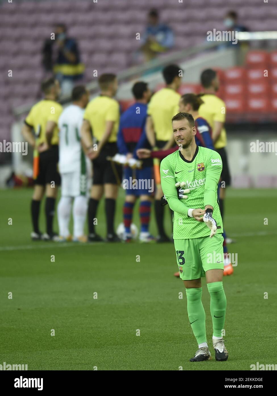 Norberto Murara Neto of FC Barcelona during the Joan Gamper Trophy ...
