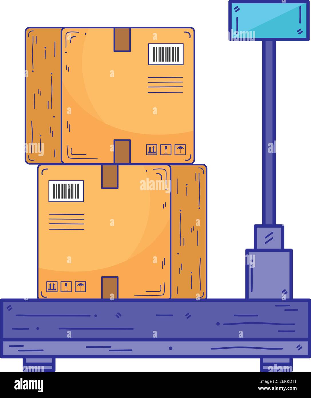 Cardboards carton Stock Vector Images - Alamy