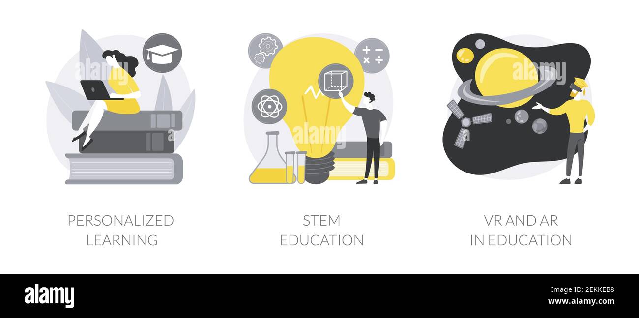 Personalized learning technology Stock Vector Images - Alamy