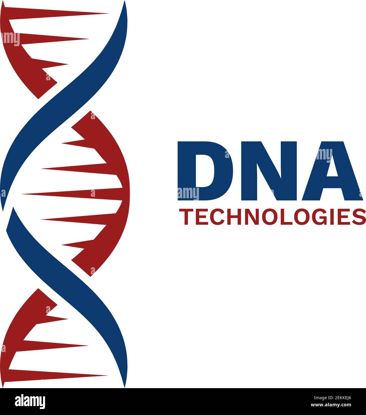 DNA emblem. Abstract helix, genetics and genome engineering science ...
