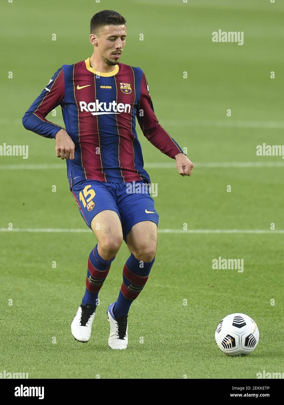 Clement Lenglet of FC Barcelona during the Joan Gamper Trophy match ...