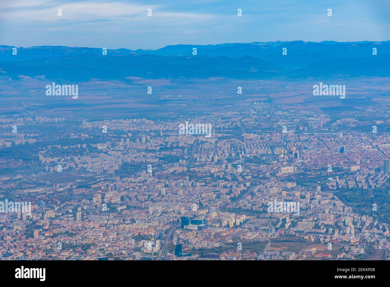 Aerial view of the Bulgarian capital Sofia Stock Photo - Alamy
